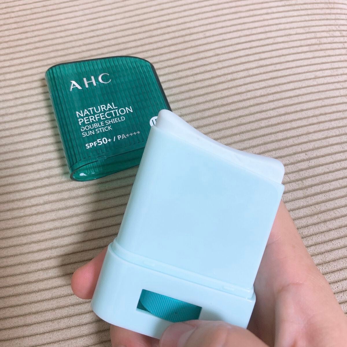 Ahcの日焼け止め・uvケア ナチュラルパーフェクションフレッシュサンスティック他、1商品を使った口コミ Ahc ナチュラル