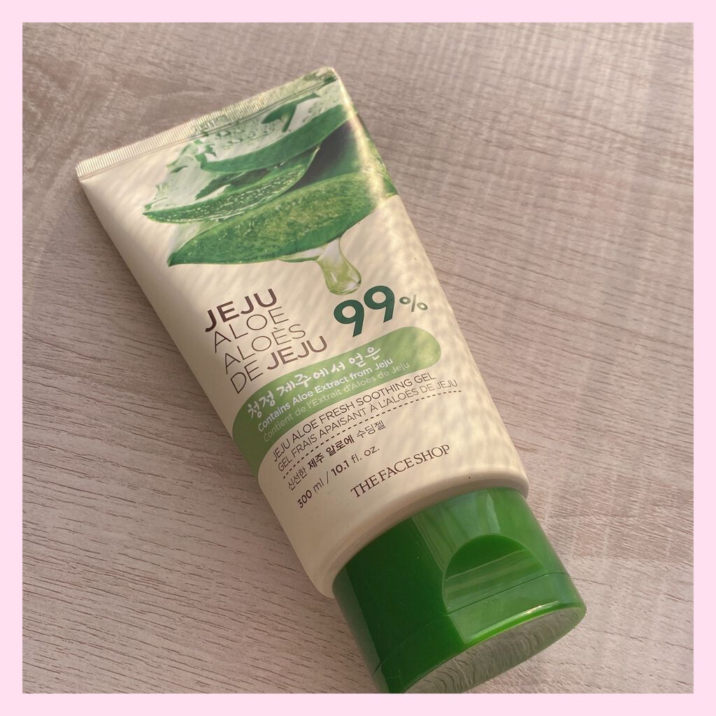 アロエフレッシュスージングモイスチャージェル|the Face Shopの効果に関する口コミ The Face Shopのアロエジェルです