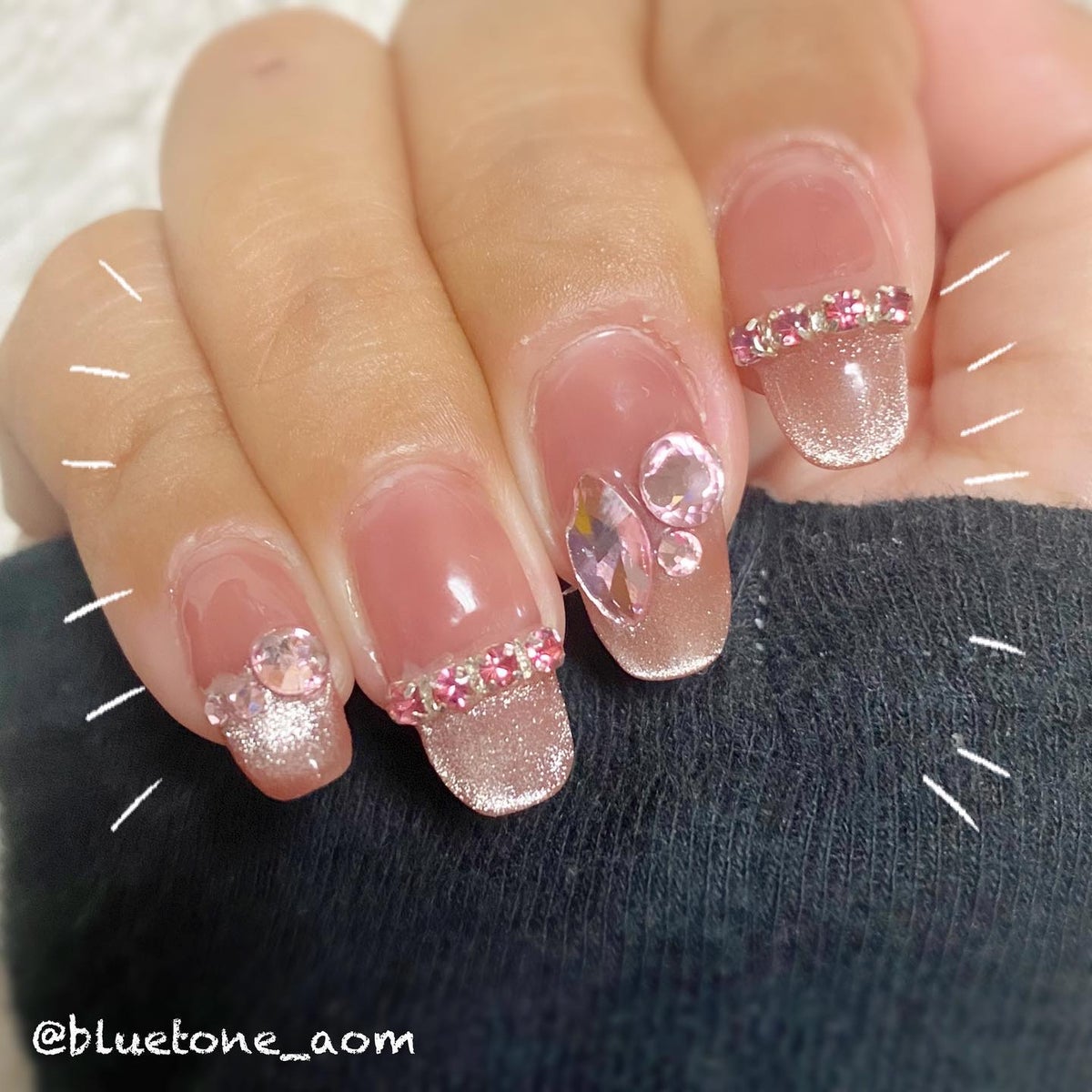 ネイル工房のネイル・ネイルケア セルフカラージェル&fruitmagnetを使った口コミ ちゅるん×マグフレンチ ネイル工房さん