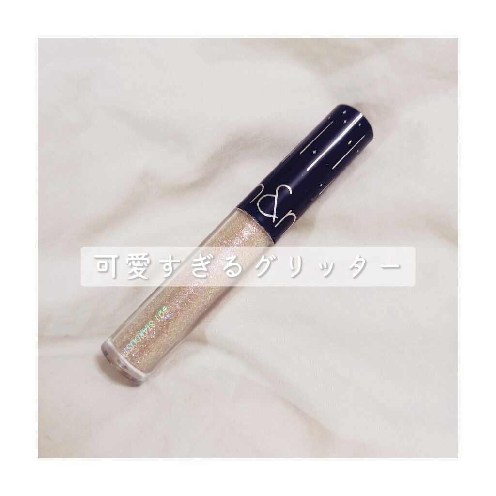 リキッド グリッター シャドウ 01 スターダスト|romandndの使い方を徹底解説「 【使った商品】romandndリキッド グリッター
