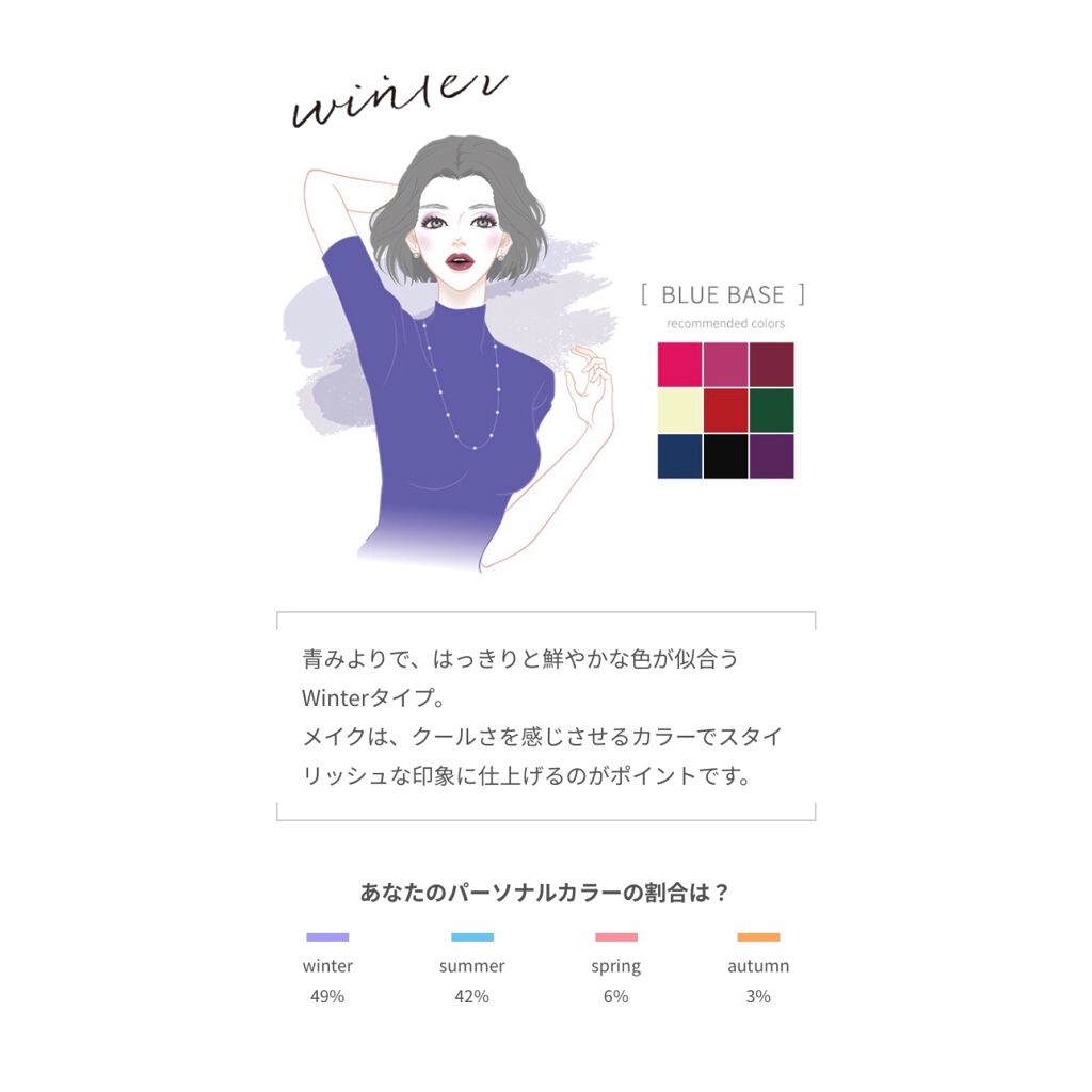 パーソナルカラー診断|viséeの口コミ 今日はお休みだから 夜更かししてlippsです笑 By あんみぃ 普通肌 20代後半 Lips