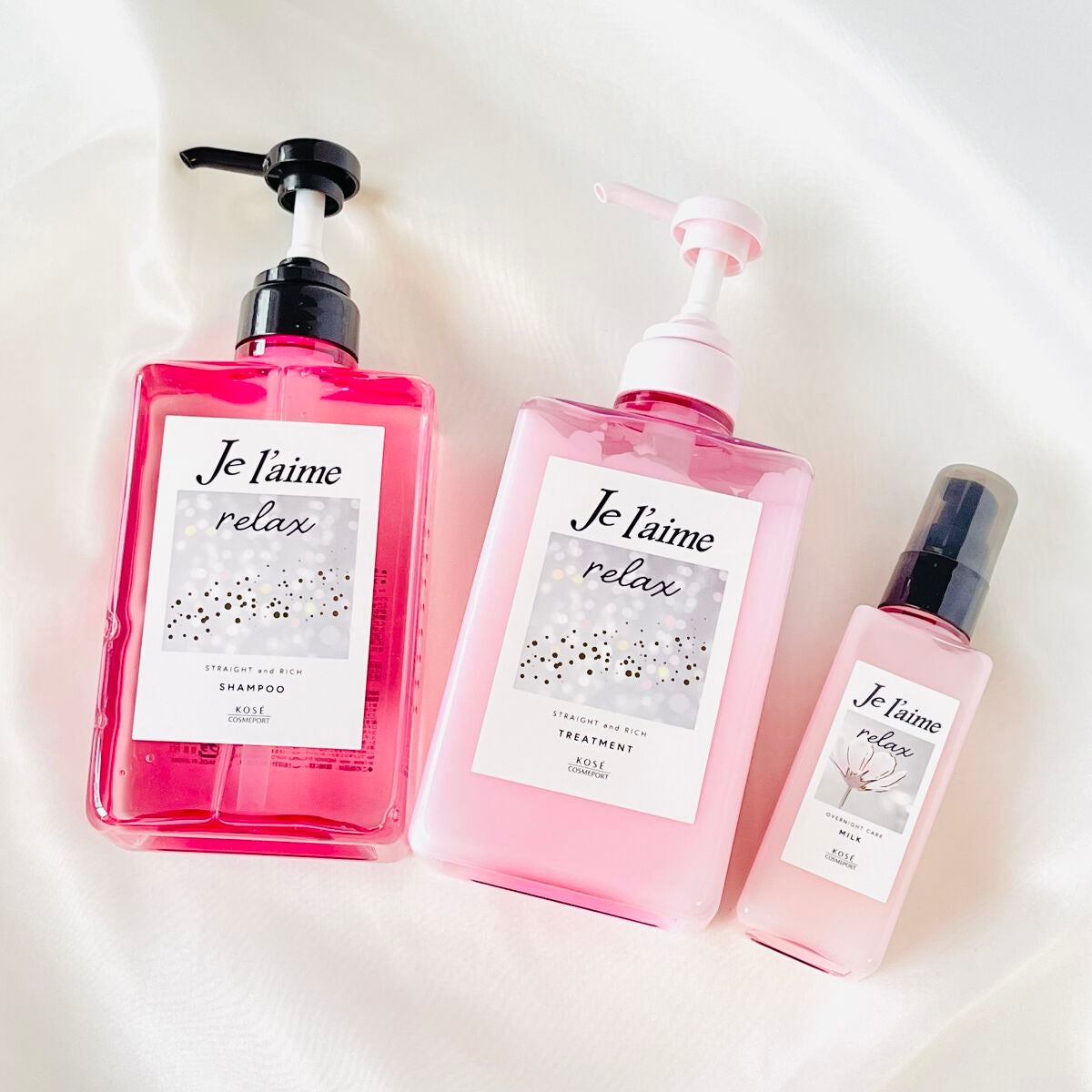 Je Laimeのヘアケア・スタイリング リラックス ミッドナイトリペア シャンプー/ヘアトリートメント ストレート&リッチ他、2商品を