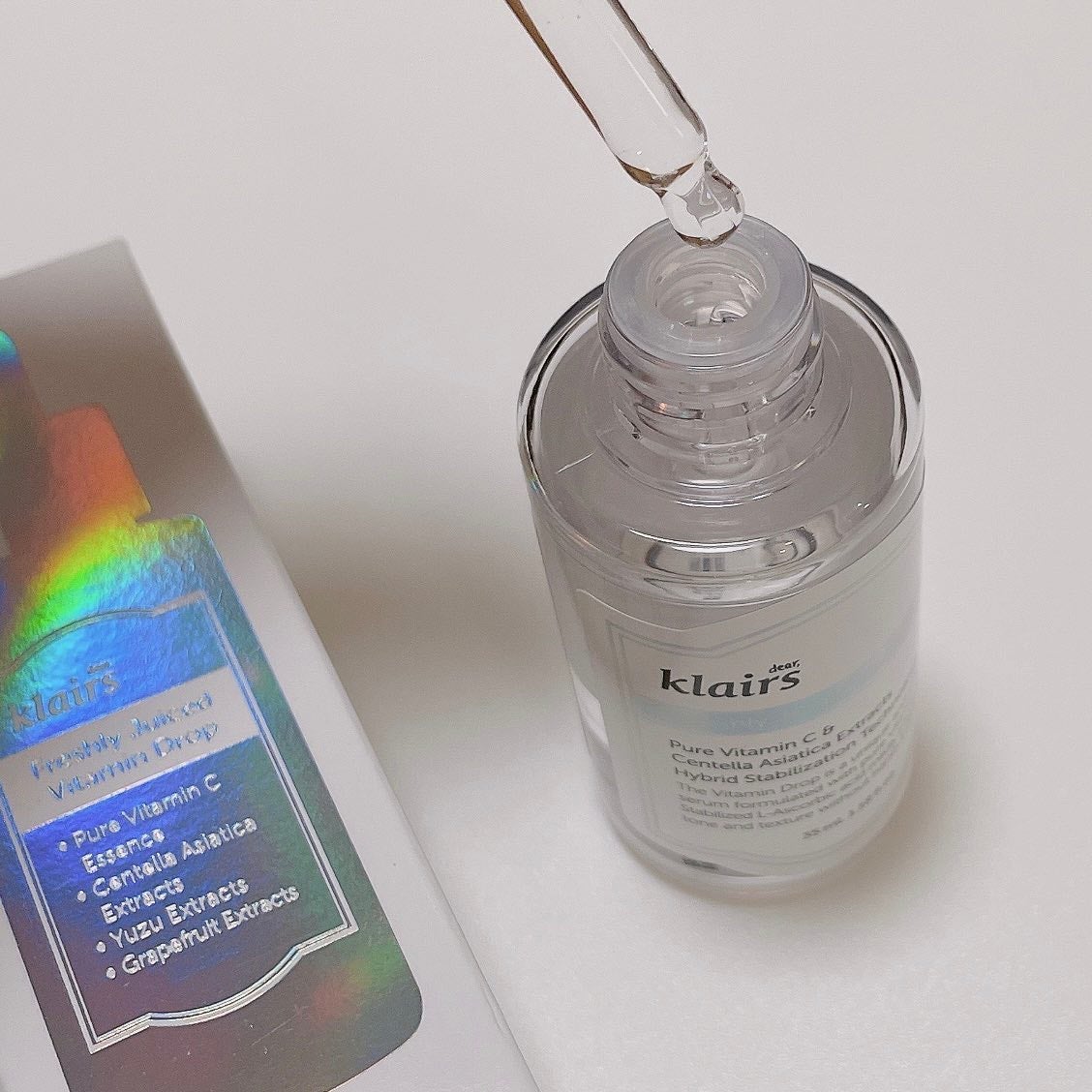 フレッシュリージュースドビタミンドロップ35ml|klairsの口コミ 敏感肌におすすめの美容液! Klairs