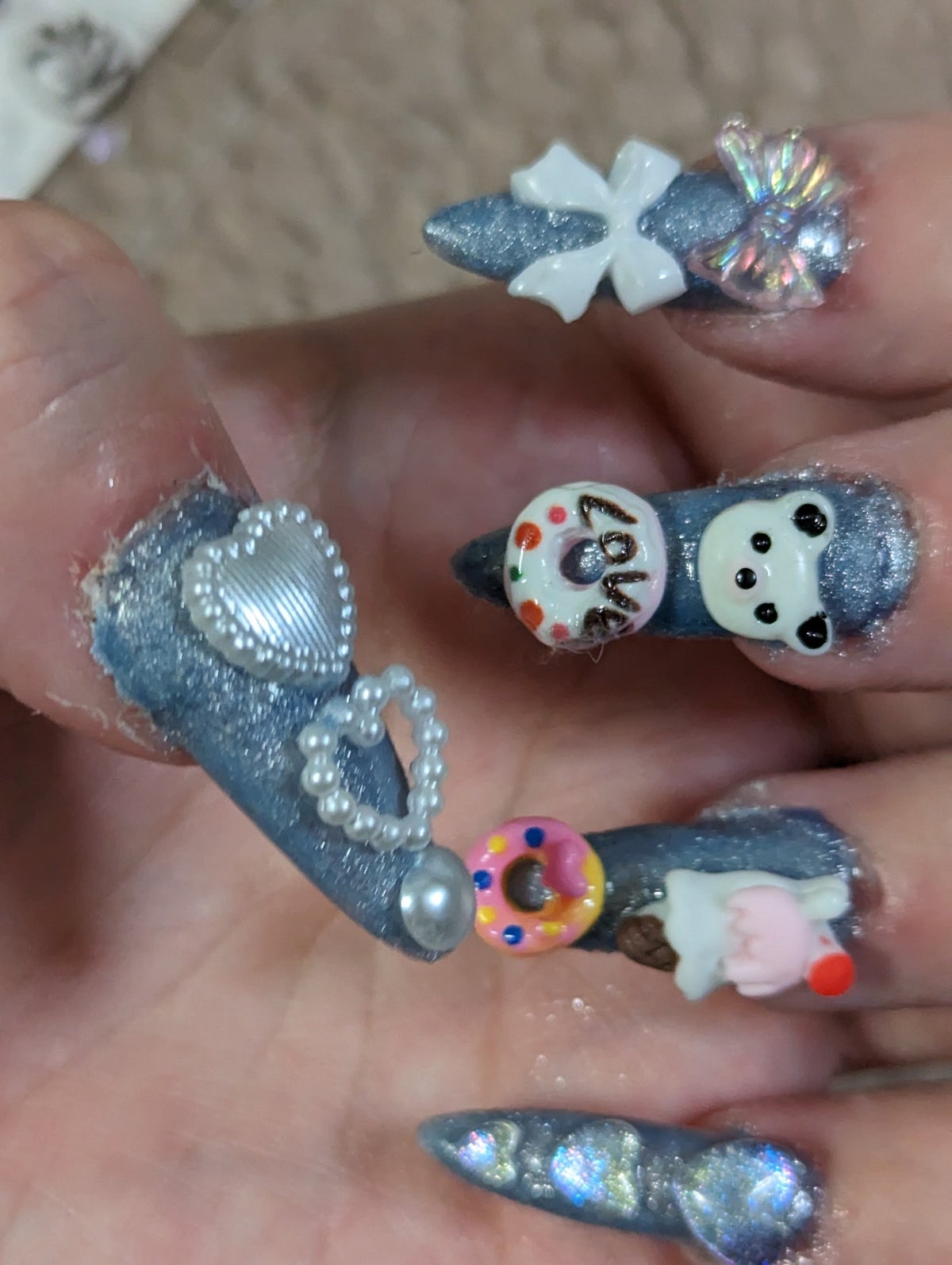 Sheinのネイルチップ・パーツ ネイルパーツ&ネイルアート&ツールを使った口コミ 全部シーインでゆめかわネイル By なはくうこうフォロバ
