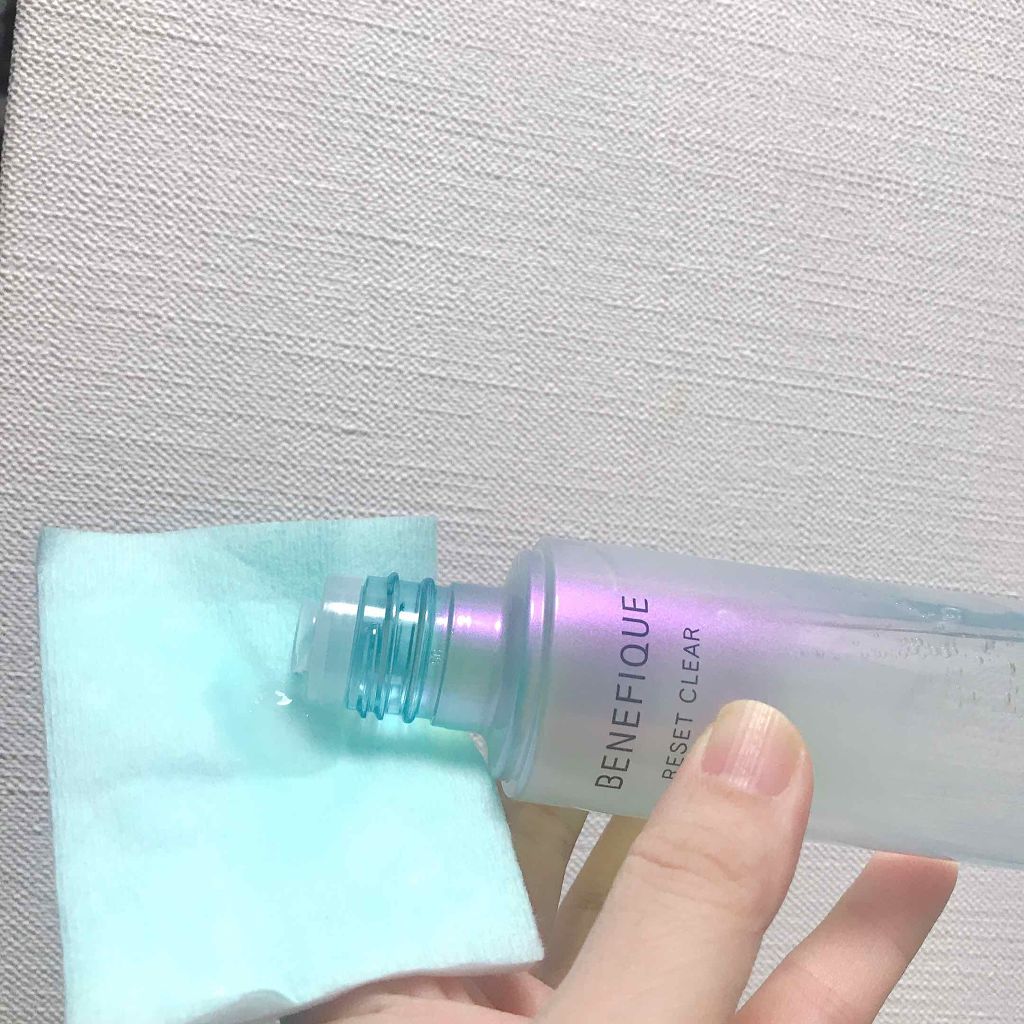リセットクリア|benefiqueの口コミ 乾燥肌におすすめの化粧水! 拭き取り化粧液「ベネフィーク リセットクリア」を使っています