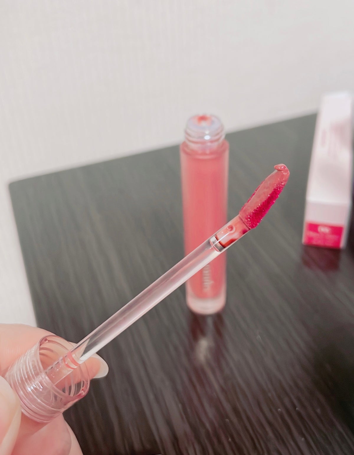 グラッセリップティント|mudeは落ちないのか?色持ちに関する口コミ ブルベにおすすめの口紅!グラッセリップティント♩ これもmudeの