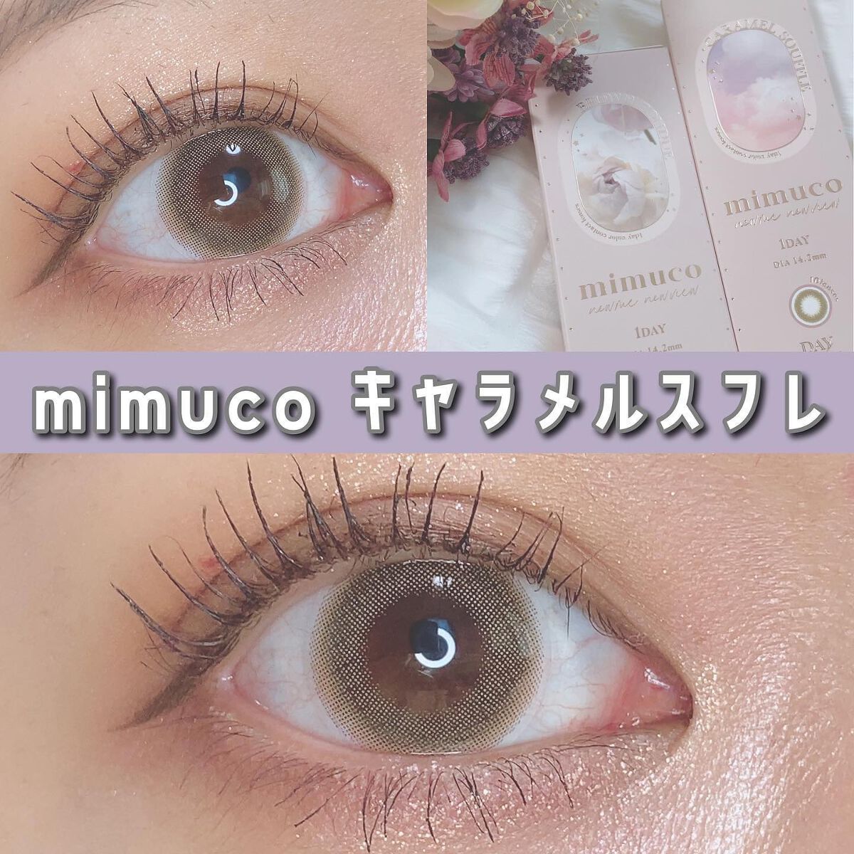Mimuco 1day|mimucoのカラコンレポ・着画口コミ 🥮 Mimuco キャラメルスフレ By Pui
