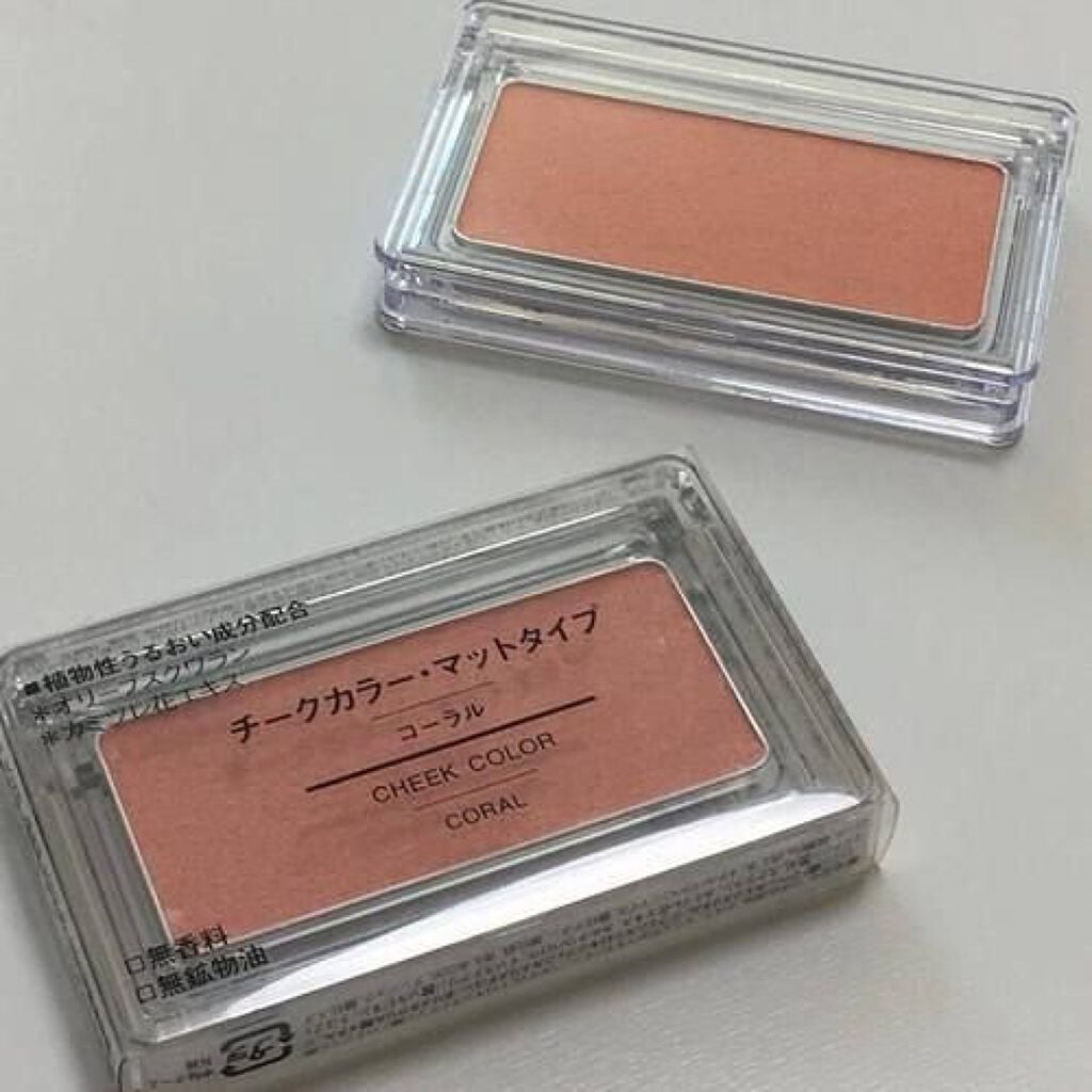 チークカラー|無印良品の口コミ 無印良品チークカラー シンプルなデザイン、肌に馴染みやすいピンクが使いやすい!! By Kuma🐻 Lips