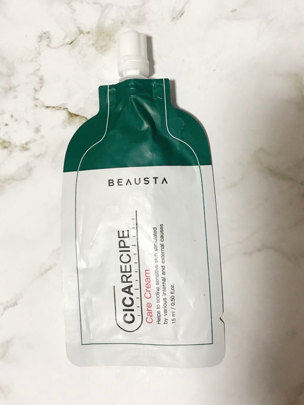 Cica ケアクリーム|beaustaの口コミ 乾燥肌におすすめのフェイスクリーム! 使い切り マスク生活でニキビが増えたので、初シカ