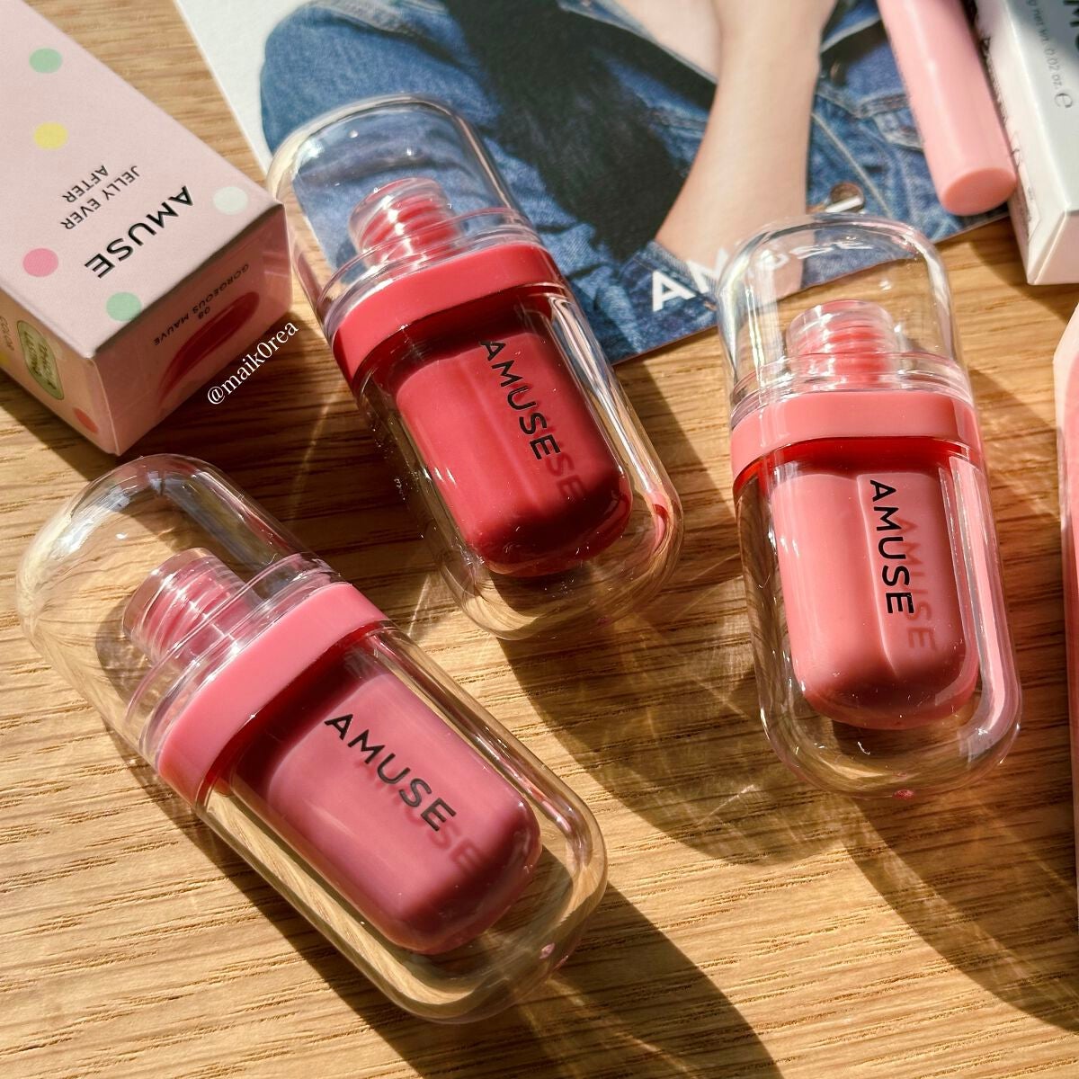 ジェルフィットティント|amuseは落ちないのか?色持ちに関する口コミ Amuse ジェルフィットティント By まいこ 마이코