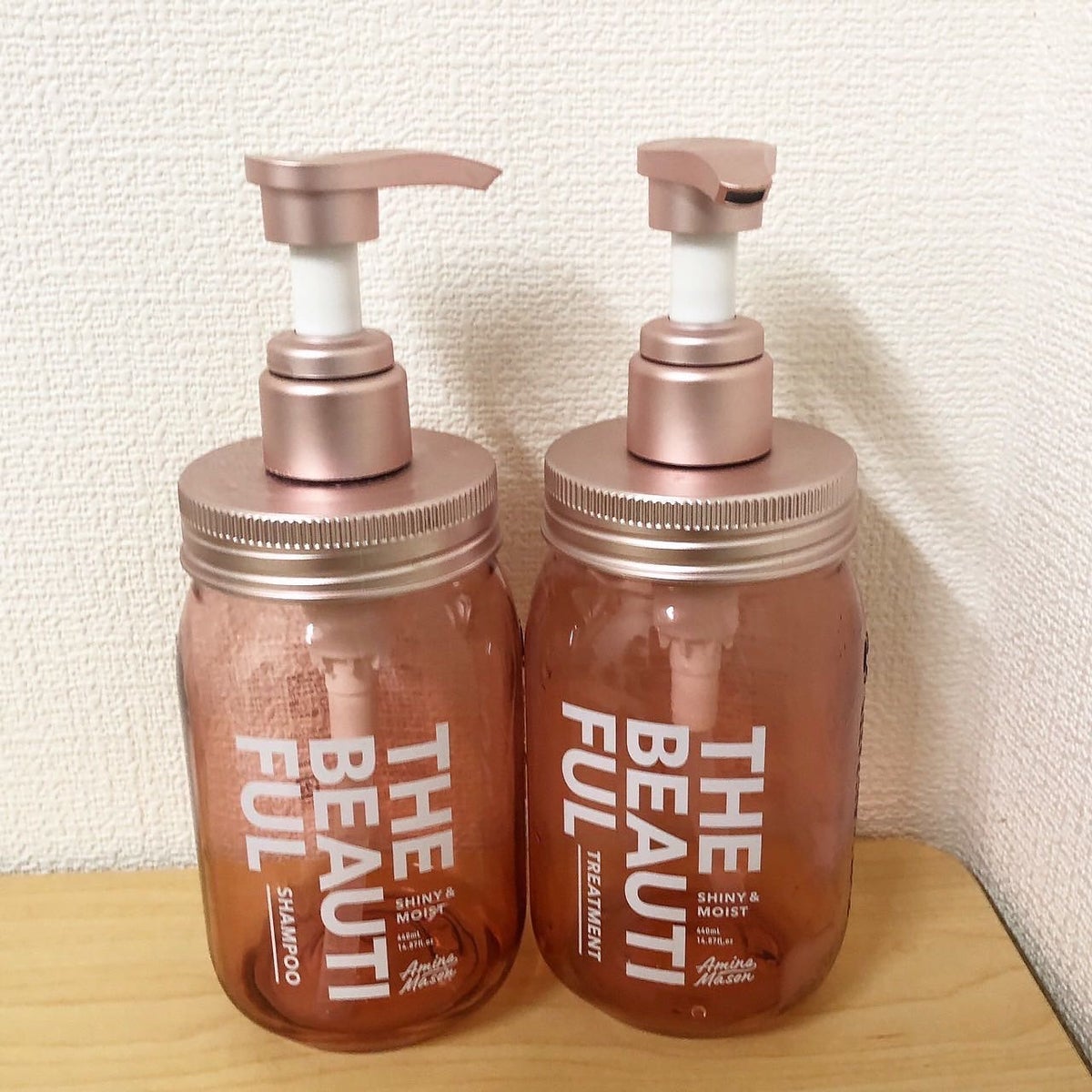 シャイニー&モイスト シャンプー/ヘアトリートメント|アミノメイソンの辛口レビュー 使い切りレビュー! 香りが苦手だった😭 By ちずる🌸