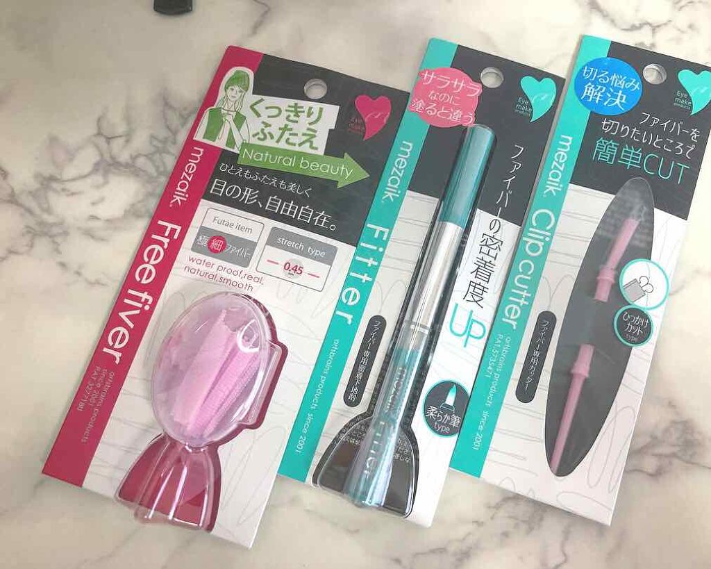 メザイクの二重まぶた用アイテム メザイク クリップ カッター ファイバー専用カッター他、2商品を使った口コミ Mezaik Free