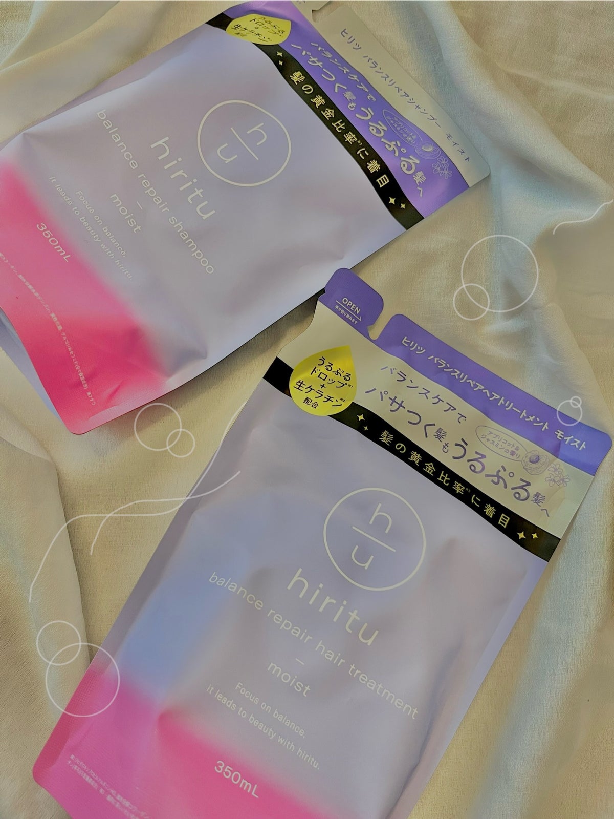 バランスリペア シャンプーヘアトリートメント モイスト|hirituの口コミ ヒリツ モイストシリーズ 各1210円 By Yu敏感肌