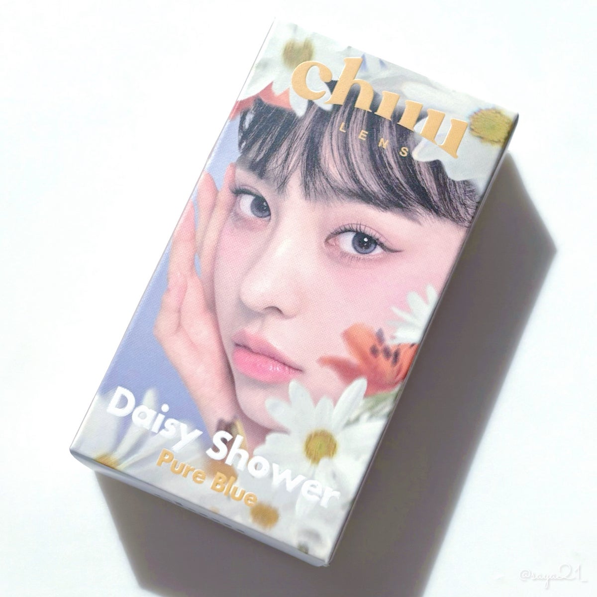 Daisy Shower|chuu Lensのカラコンレポ・着画口コミ 大人気のフラワーシリーズから新色pure Blueが登場🩵