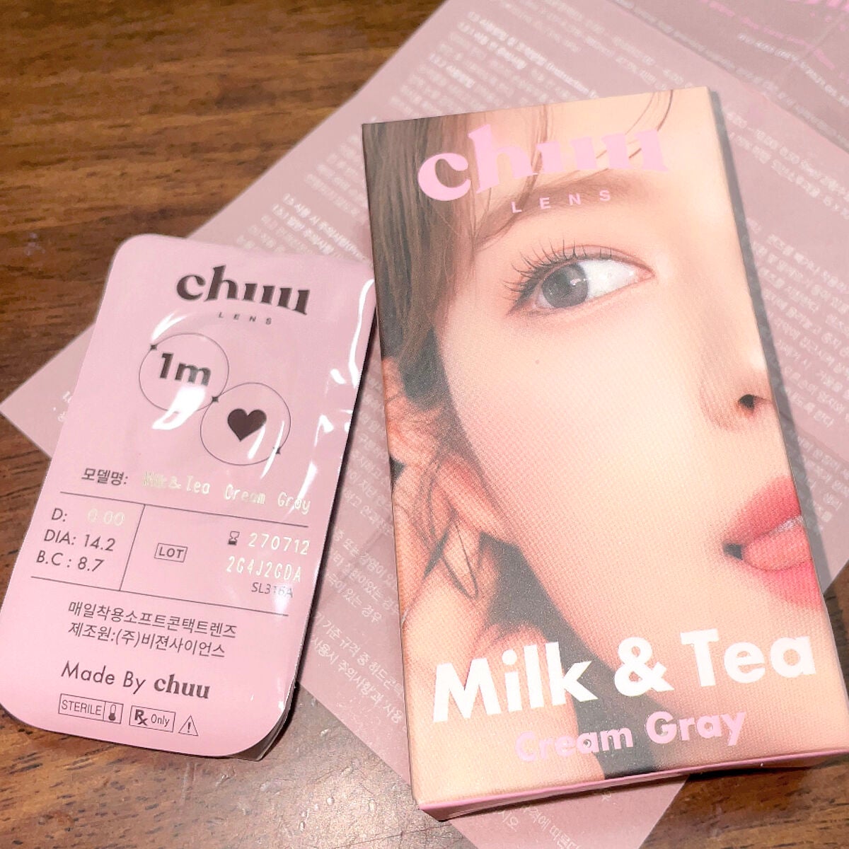 【2022年秋新作カラーコンタクトレンズ】milkandtea|chuu Lensのカラコンレポ・着画口コミ クリーミーなアッシュグレー🫧🧁