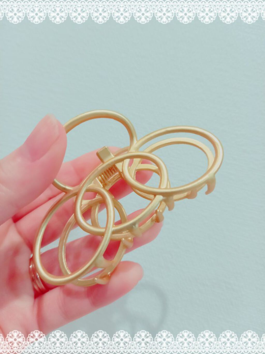 バンスクリップ|daisoの口コミ 超優秀!100均で買えるおすすめコスメ!daiso♥️バンスクリップ ゴールド By Maya🧡混合