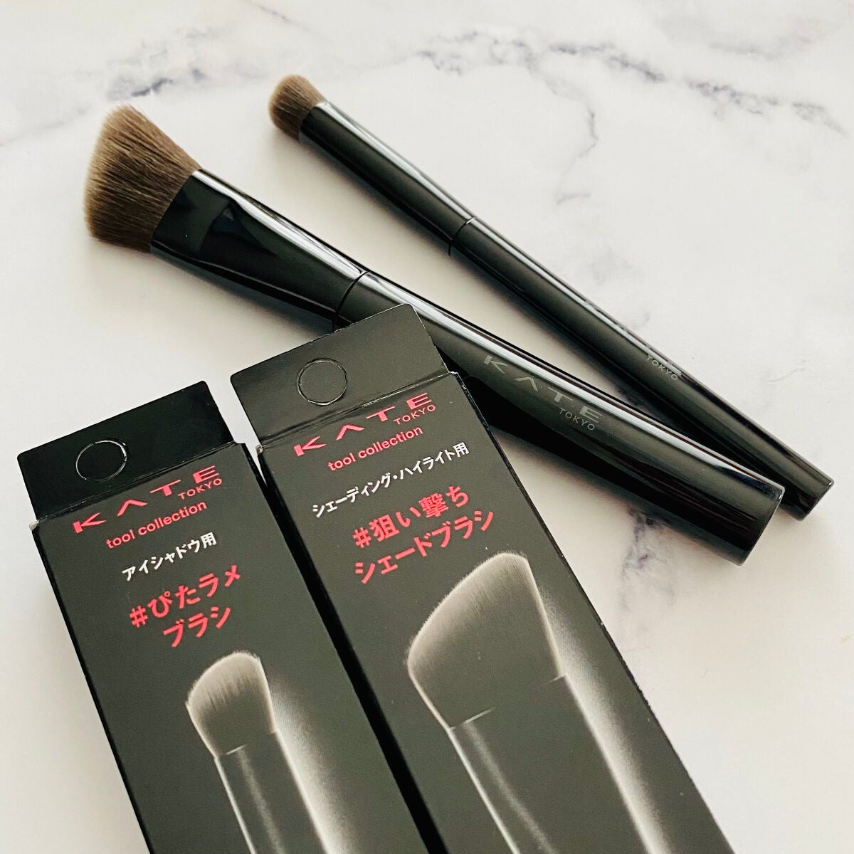 Kateのメイクブラシ マルチシェーディングブラシ&アイシャドウブラシを使った口コミ マツキヨ・ココカラファイン限定/ By ミント敏感