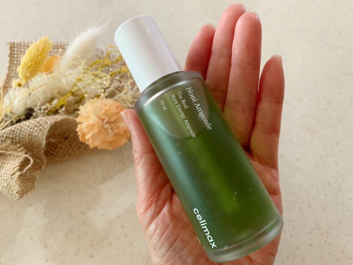 Noni Ampule|celimaxの使い方を徹底解説 乾燥肌におすすめの美容液!ノニエナジーアンプルは、鮮やかな緑色で By Maki