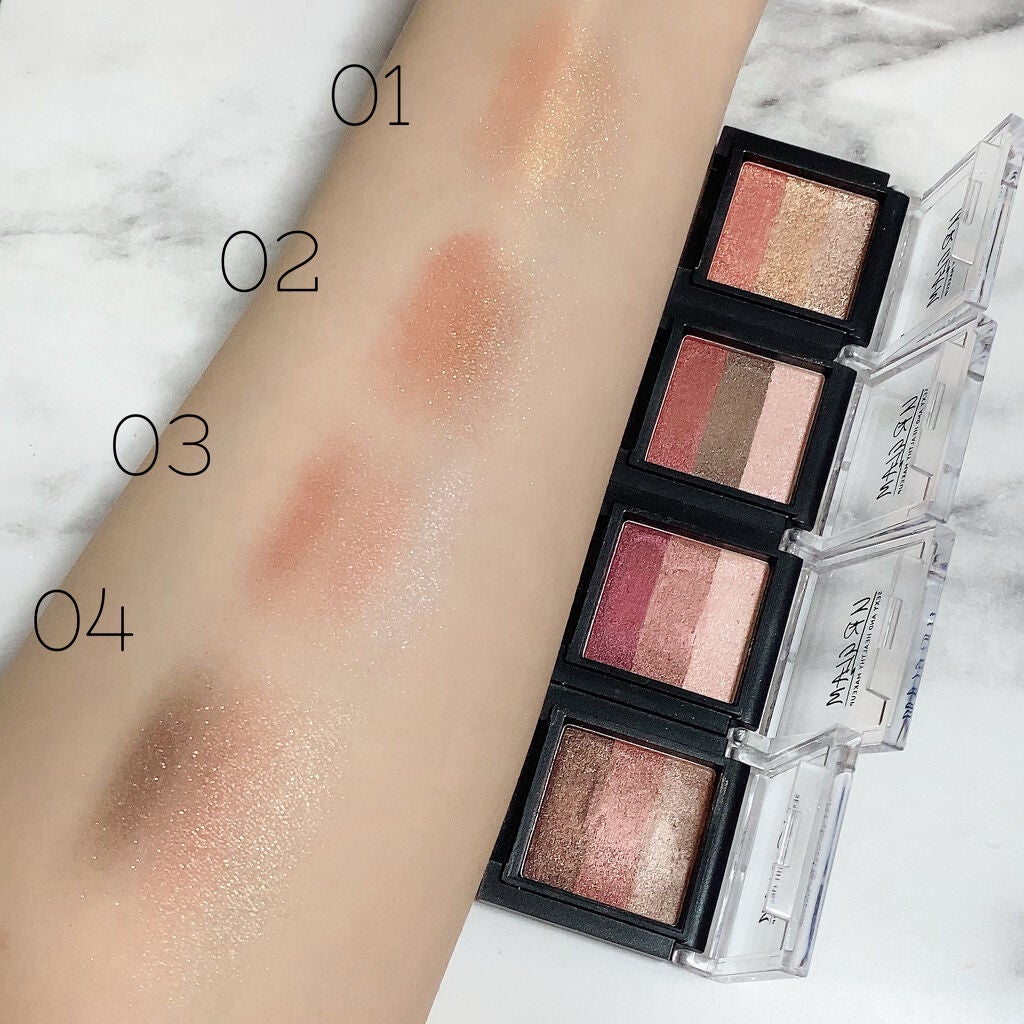 【新色レビュー】ur Glam Gradation Eyeshadow|u R Glamの口コミ イエベにおすすめのパウダーアイシャドウ