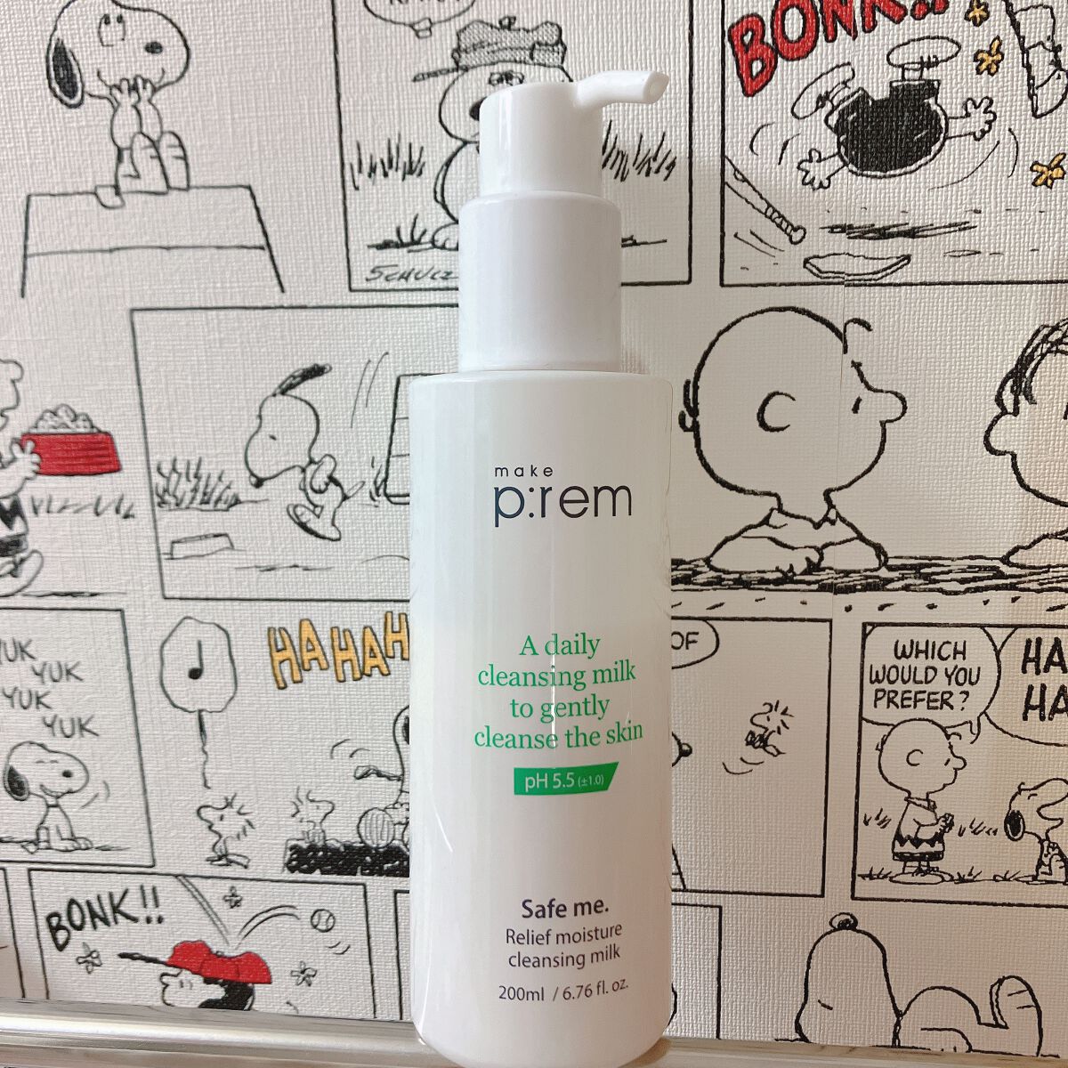 セーフミー リリーフモイスチャー クレンジングミルク |make Premの口コミ お肌に優しいph55弱酸性ミルククレンザ By ねむ