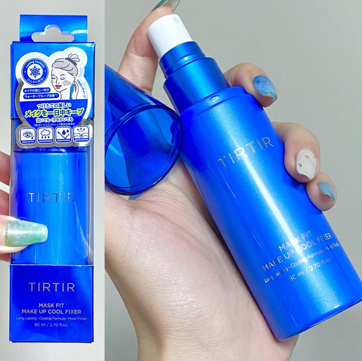 マスクフィットメイクアップ クールフィクサー|tirtirティルティルの口コミ 愛用してるフィクサーに春夏向けにクールタイプが出た ️