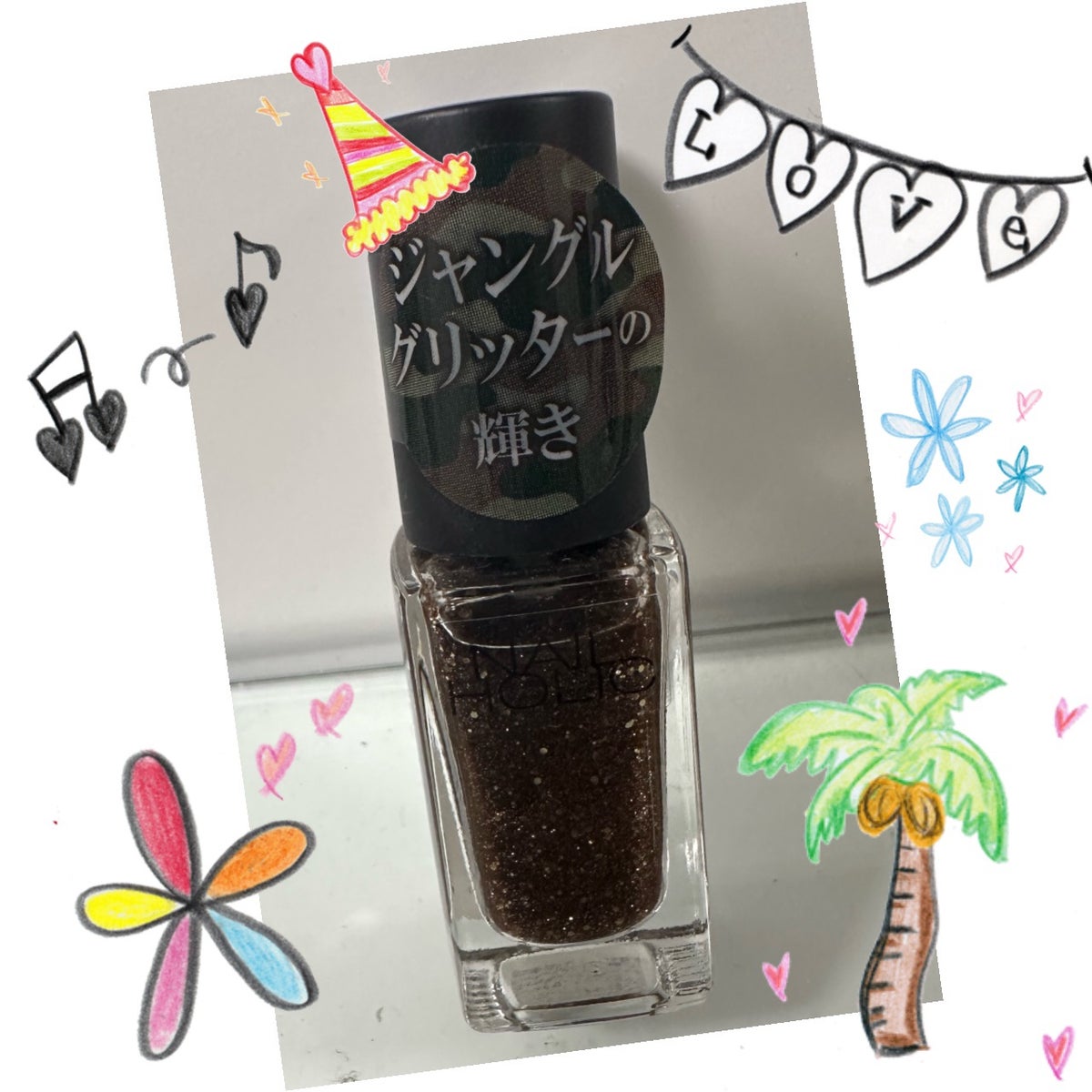 ネイルホリック Jungle Glitter|ネイルホリックの口コミ きばついイメージの色味だな😂とは思いましたが、 By 前川 絵理
