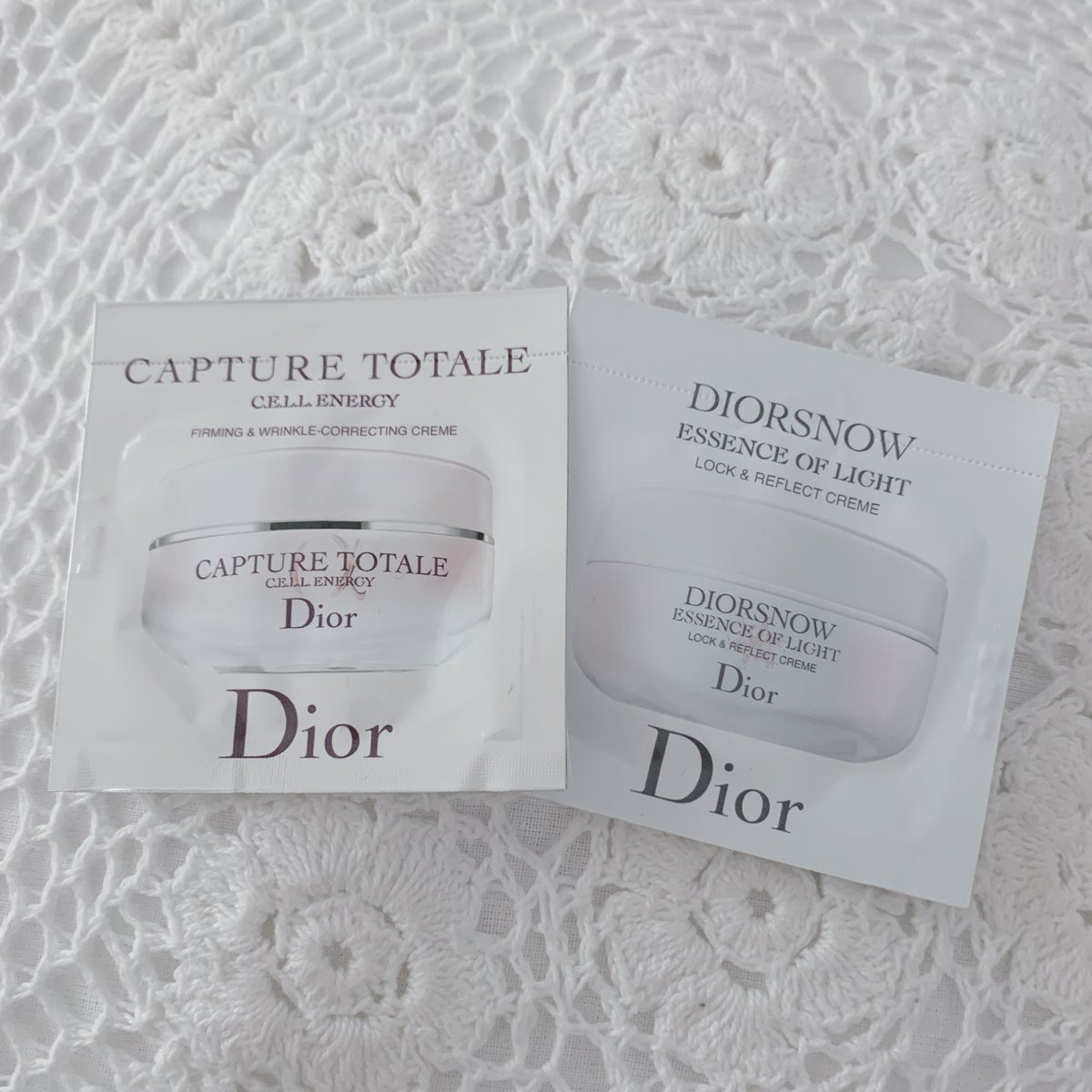 Diorのフェイスクリーム カプチュール トータル セル Engy クリーム他、1商品を使った口コミ ディオールからもらった貴重なサンプル♪