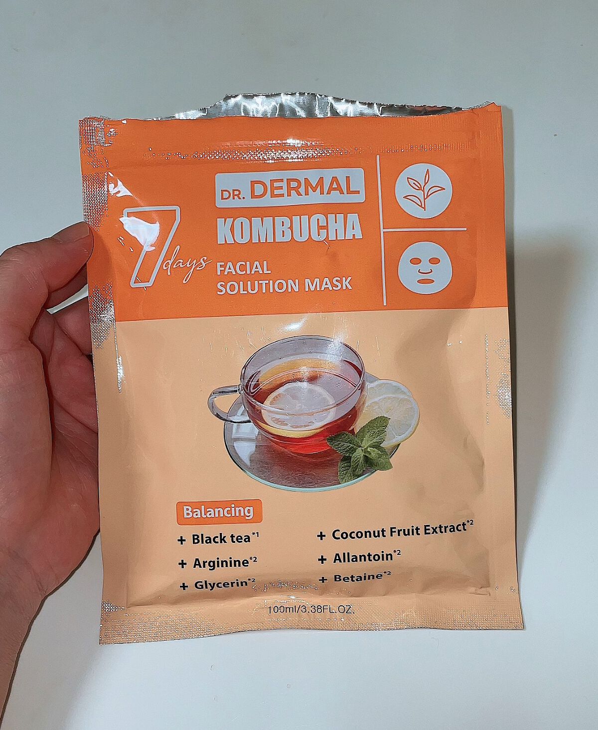 7days フェイシャルソリューションマスク コンブチャ|drdermalの口コミ こちらは発酵したブラックティー※1のちから By