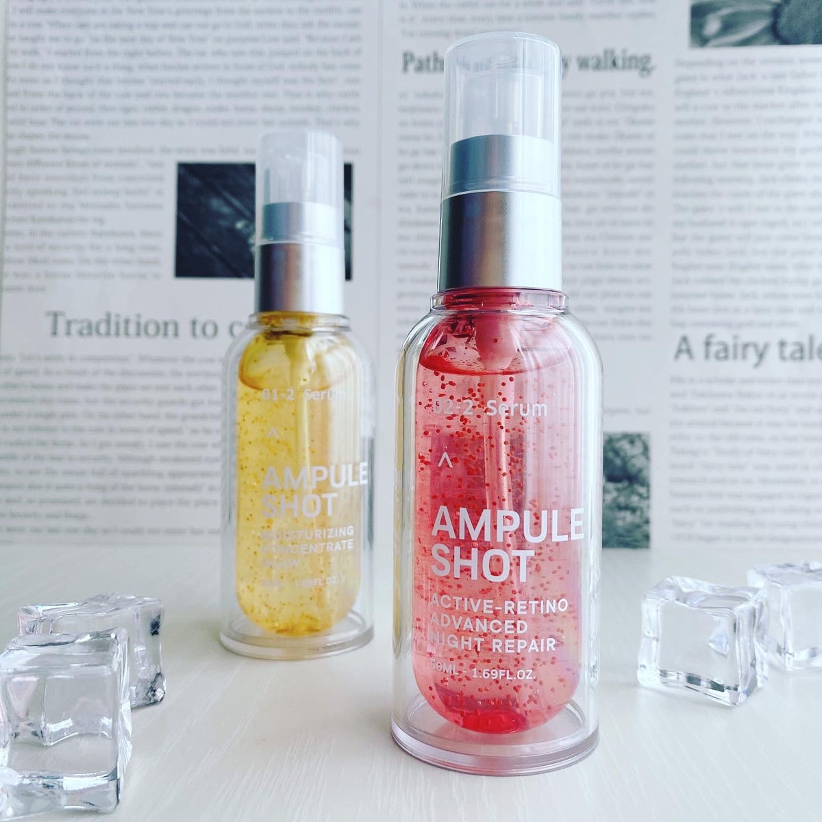 Ampule Shotの美容液 モイスチャーライジング コンセントレートグロウ セラム他、1商品を使った口コミ Ampule Shot ️