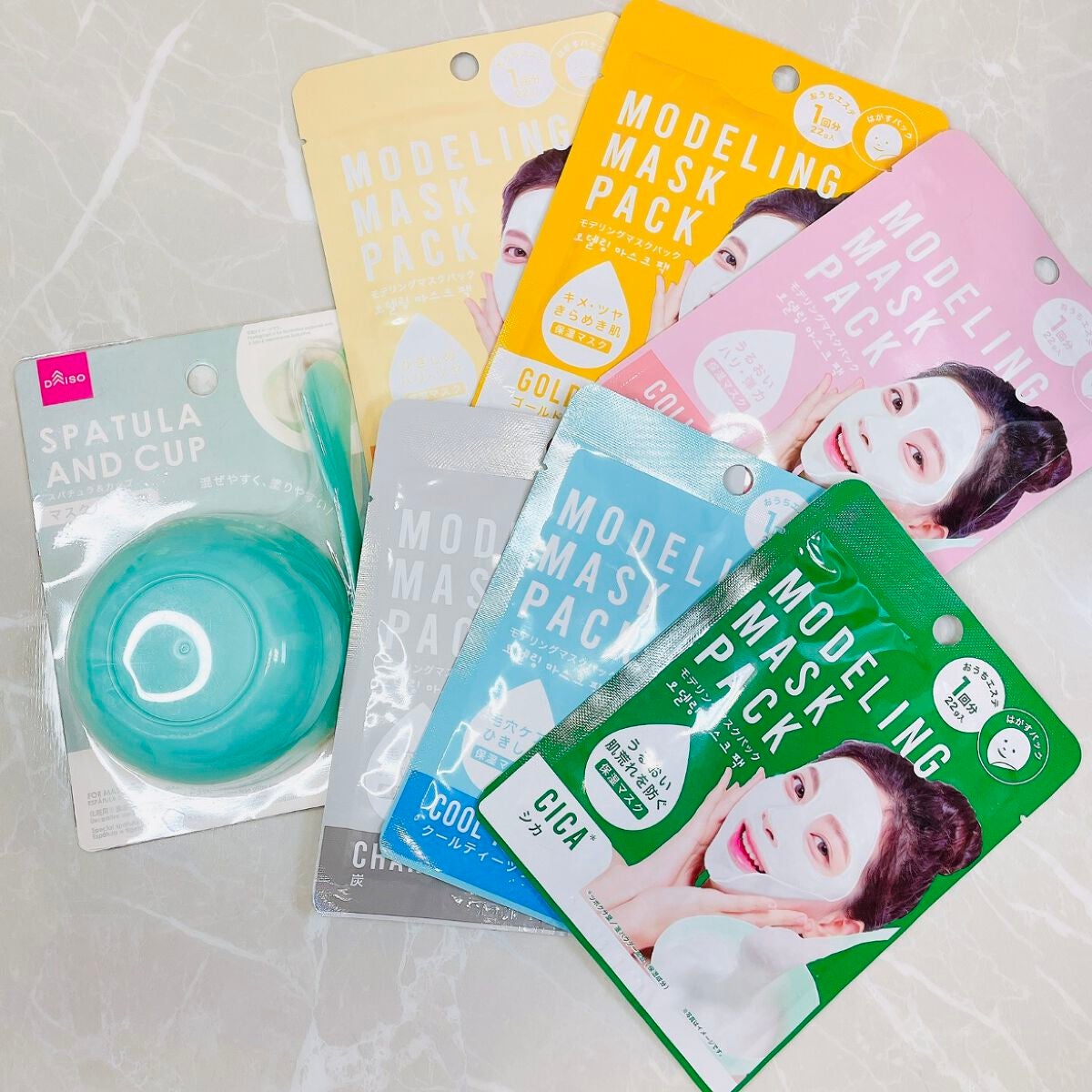 スパチュラ&カップ(マスクパック用)|daisoを使った口コミ Daiso モデリングマスクパック By みつまめ混合肌30代前半