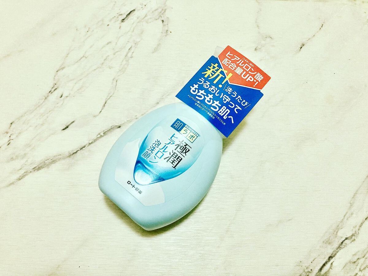 極潤 ヒアルロン泡洗顔|肌ラボの効果に関する口コミ 乾燥肌におすすめの泡洗顔!ロート製薬様の肌ラボ 極潤ヒアルロン泡洗顔をお試し By