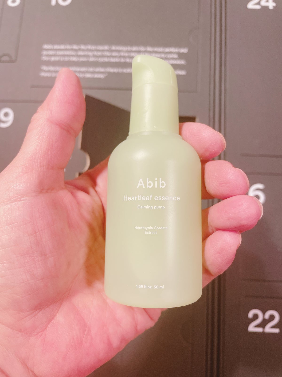 《スキンケア方法》ドクダミ エッセンス カーミングポンプ|abib の使い方・効果 今日はabibの2023アドベントカ By マイクワ