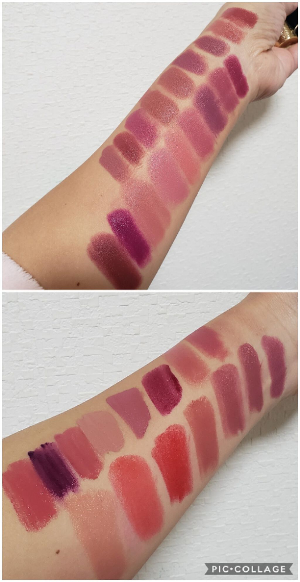 M・a・cの口紅 リップスティック&ラブ ミー リップスティック を使った口コミ 持ってるリップ一覧。 似たような色が多いけど、同じ色はひと