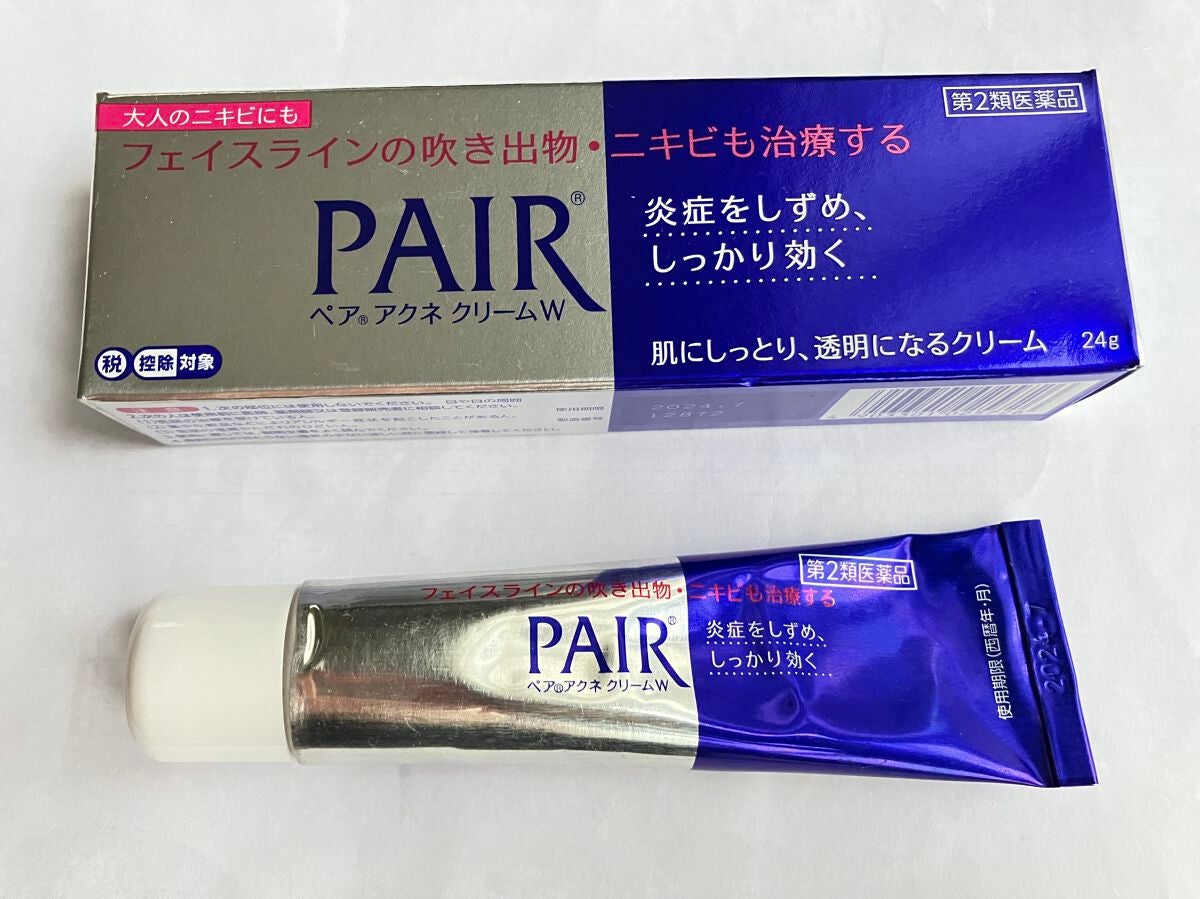 ペアアクネクリームw医薬品|ペアの効果に関する口コミ 【使った商品】 ペアアクネクリームw 24g第2類医薬品 By Gdgd