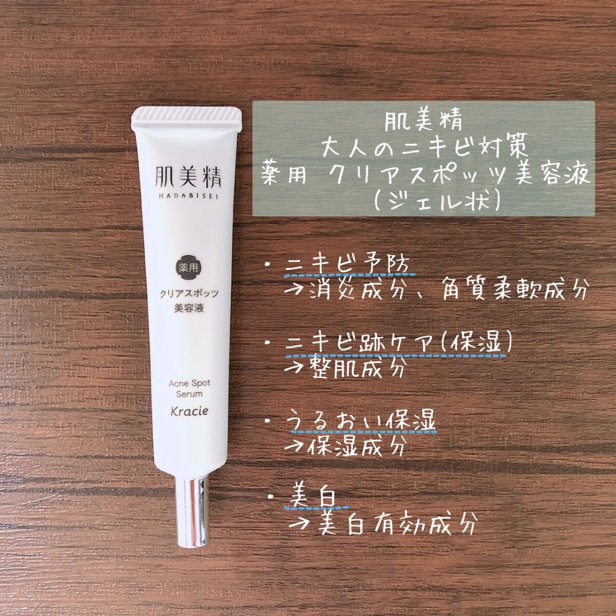 大人のニキビ対策 薬用クリアスポッツ美容液 |肌美精の口コミ「肌美精 大人のニキビ対策 薬用クリアスポッツ美容液 」 By しろいいぬ