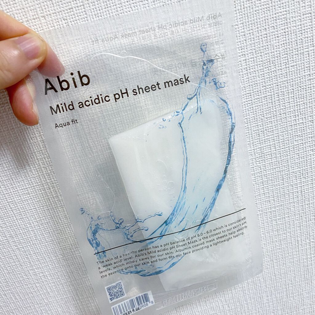 弱酸性phシートマスク アクアフィット|abib の口コミ「abib Mild Acidic Ph Sheet Mask Aqua Fit