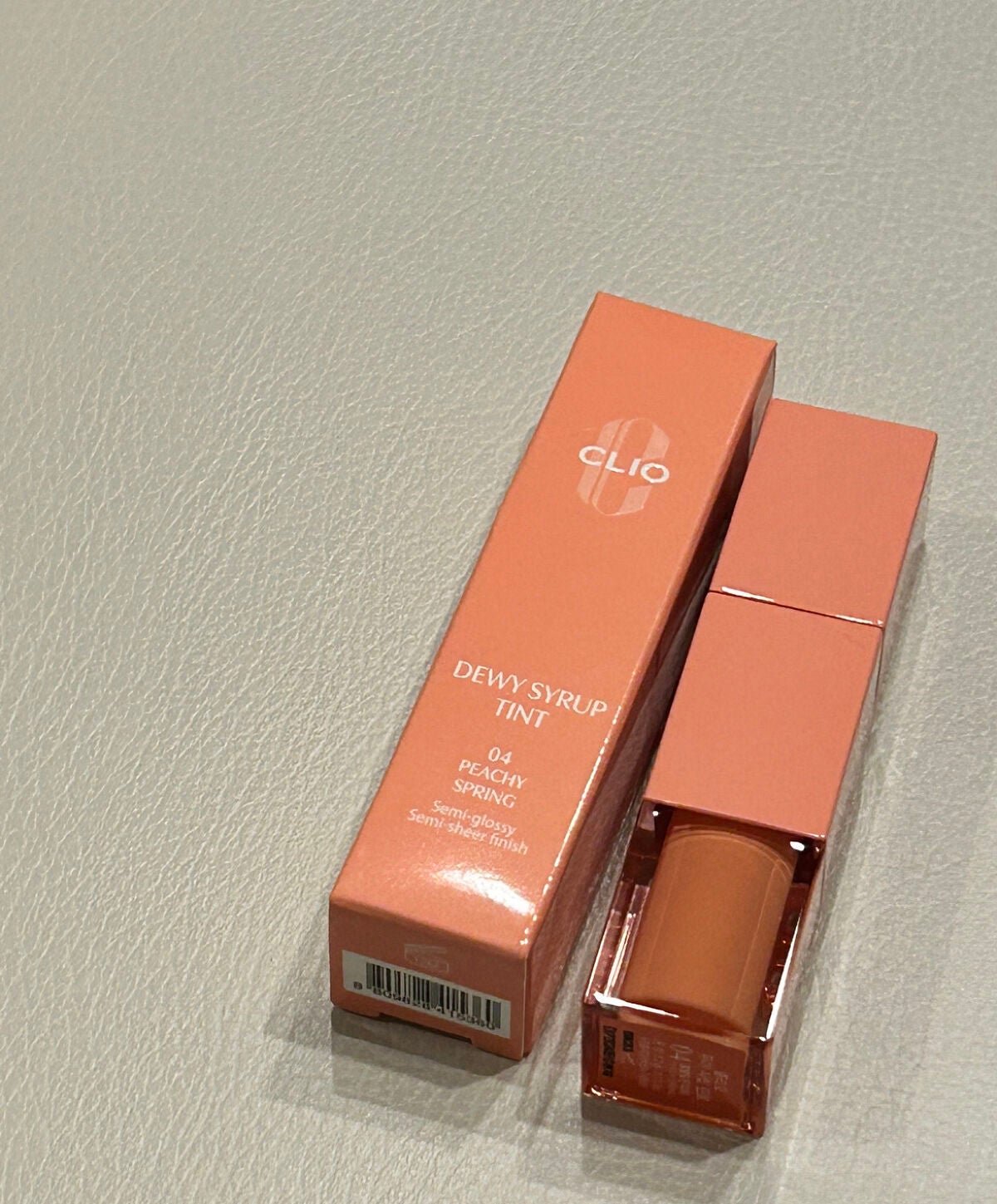 デューイ シロップ ティント 04 Peachy Spring|clioの口コミ「イエベ春におすすめの口紅!clioデューイ シロップ