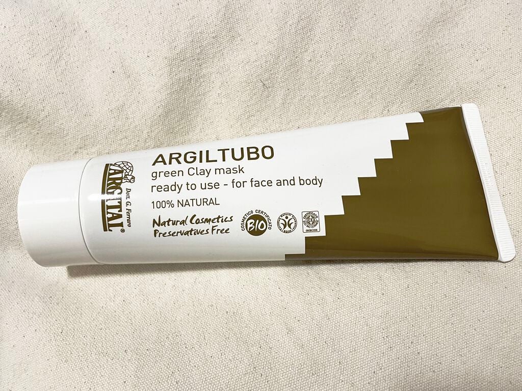 グリーンクレイペースト|argitalの使い方を徹底解説 【使った商品】 Argital グリーンクレイペースト By Panda普通肌