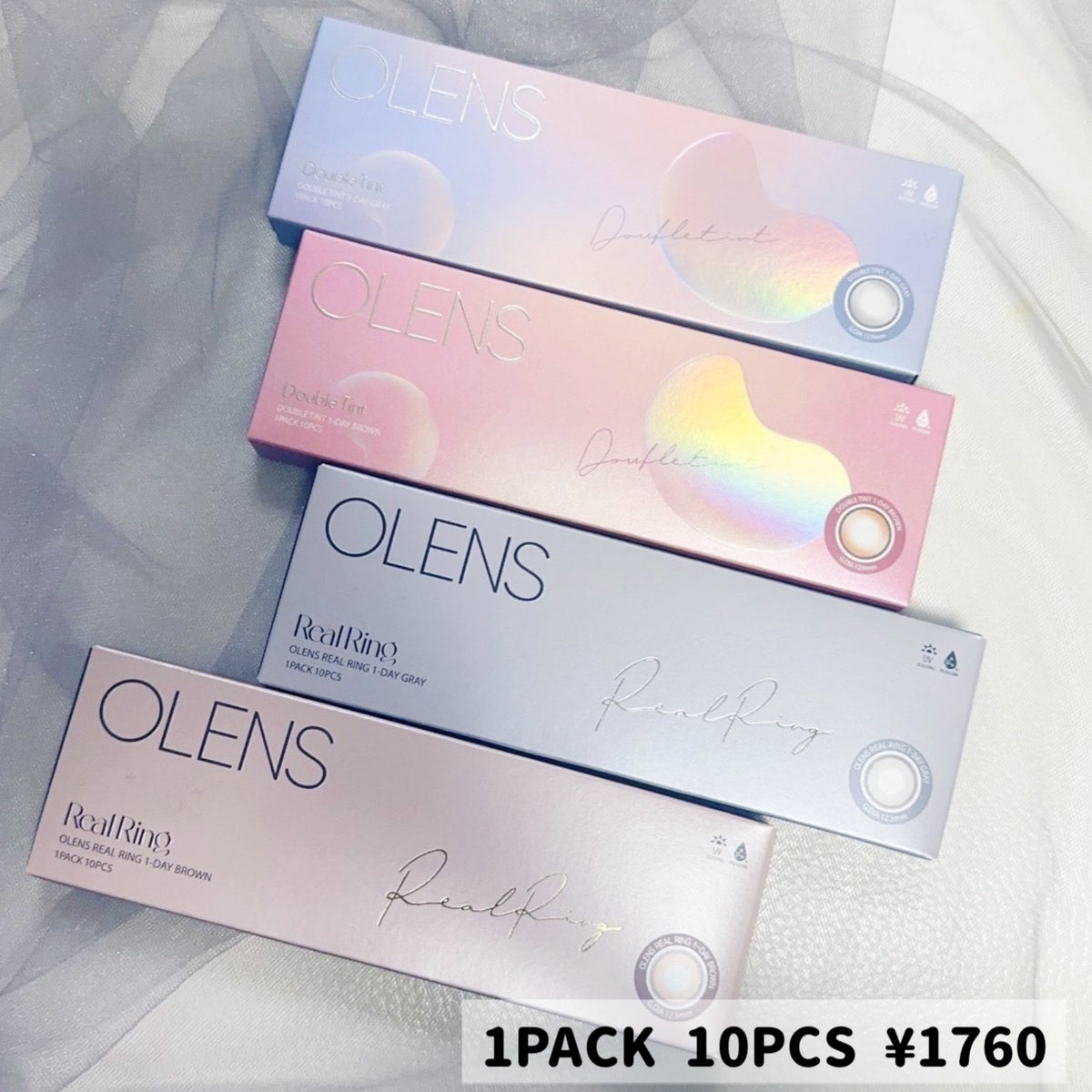 Olensのカラーコンタクトレンズ Real Ring 1day他、1商品を使った口コミ Olens人気カラコン ダブルティントandリアル