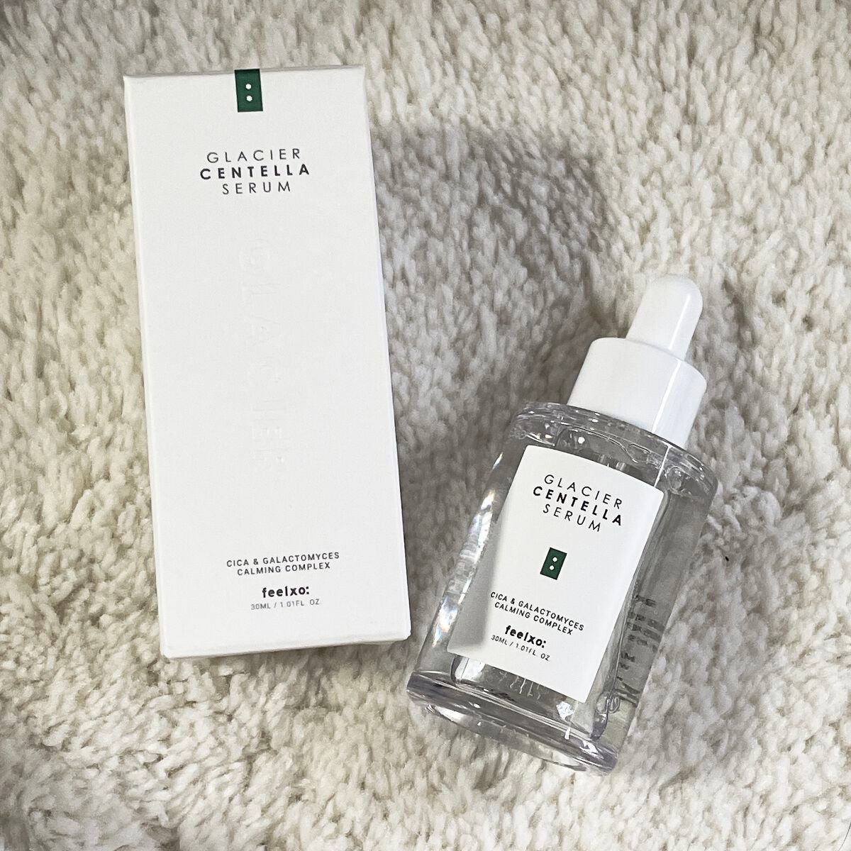 Glacier Centella Serum |feelxoの口コミ パケがヘアオイルのような洗練されたデザイン By しなもろーる乾燥