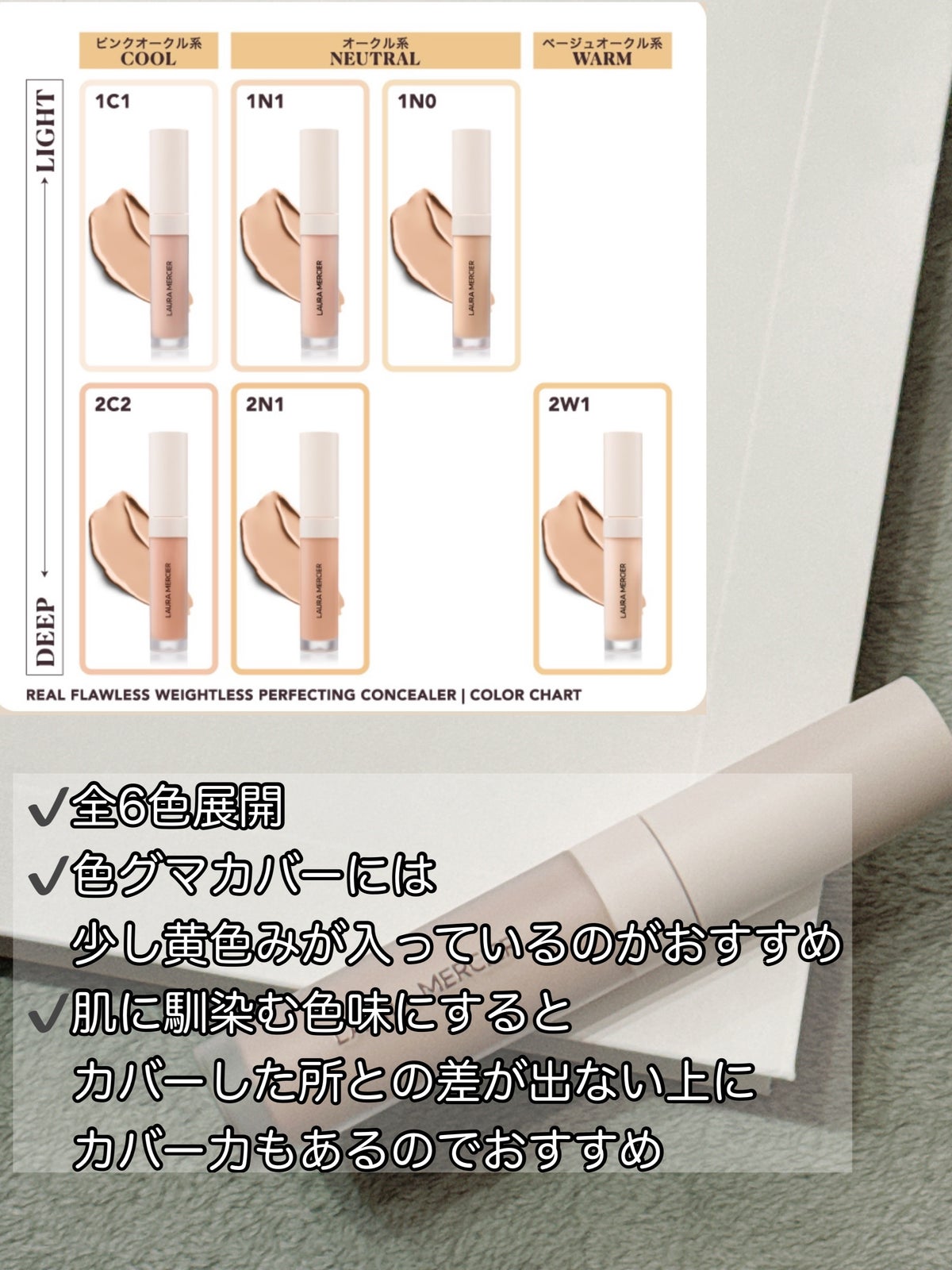 リアル フローレス ウェイトレス パーフェクティング コンシーラー|ローラ メルシエの口コミ 【ローラメルシエ リアル フローレス ウェ