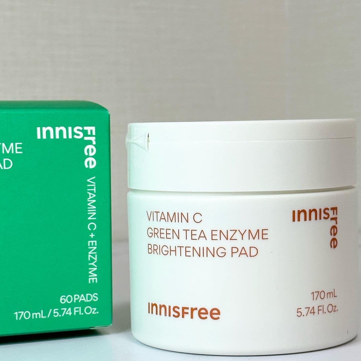 ビタc グリーンティーエンザイム ブライト パッド|innisfreeの口コミ 敏感肌におすすめの拭き取り化粧水!innisfree