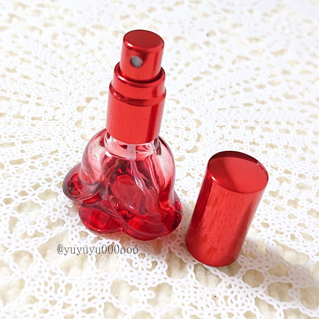 ローズ ガラスアトマイザー|キャンドゥ他、1商品を使った口コミ ¥200で買える💰💕 薔薇の形のアトマイザー🌹 By ゆな