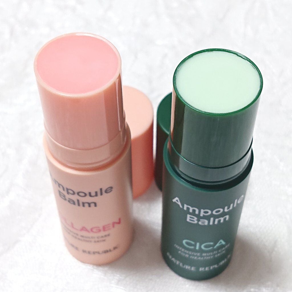 ネイチャーリパブリックのフェイスバーム スティック美容液cica&スティック美容液コラーゲンを使った口コミ Nature