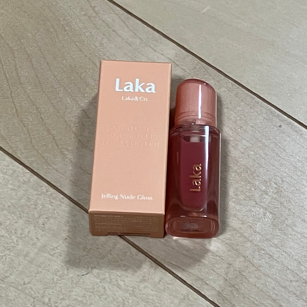 ジェリーイングヌードグロス|lakaの口コミ Lips購入品 Laka ジェリーイングヌードグロス By すもも混合肌20代後半