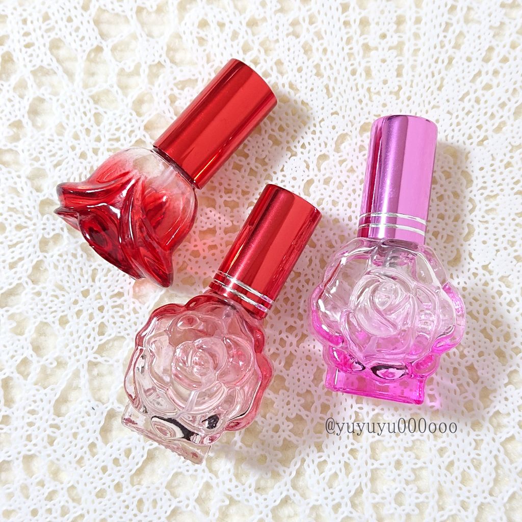 ローズ ガラスアトマイザー|キャンドゥ他、1商品を使った口コミ ¥200で買える💰💕 薔薇の形のアトマイザー🌹 By ゆな