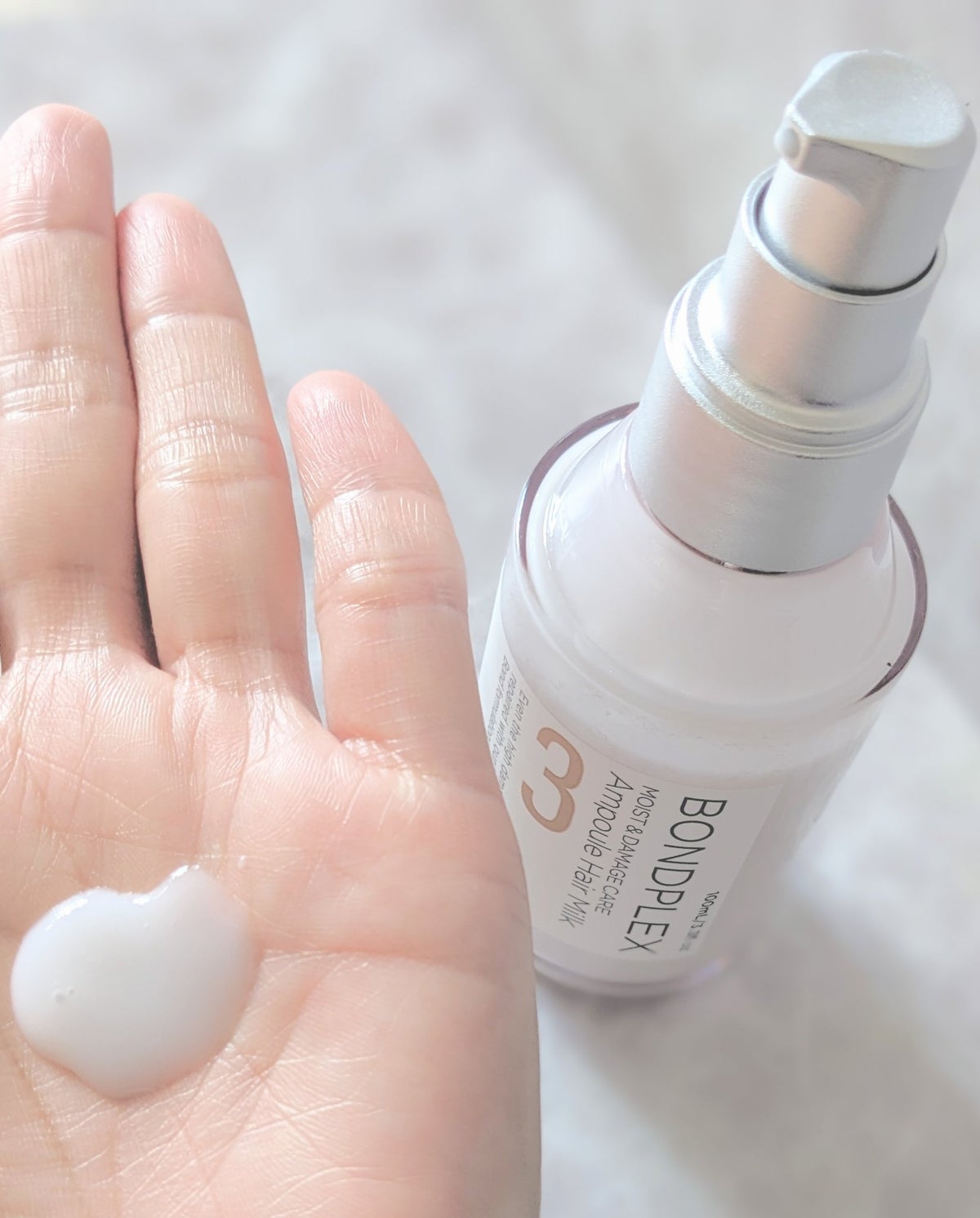 モイスト&ダメージケア アンプルミルク|ボンドプレックスの使い方を徹底解説 ステップ4のヘアオイルと一緒に使うと、さら By コスメ大好き