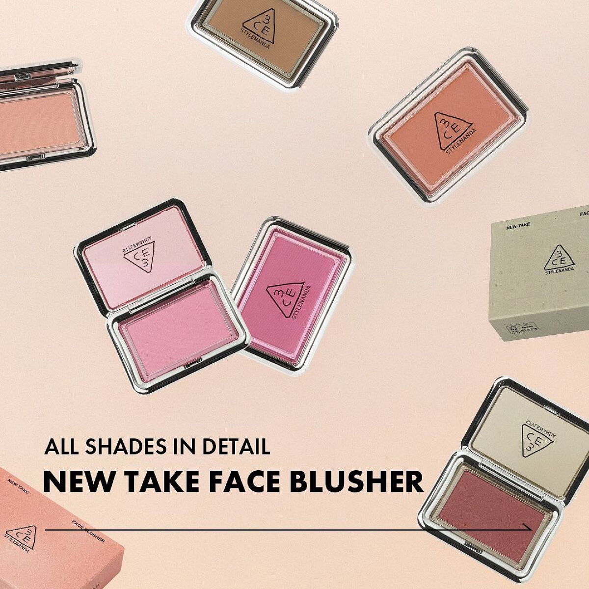 【試してみた】3CE NEW TAKE FACE BLUSHER / 3CEのリアルな口コミ・レビュー | LIPS