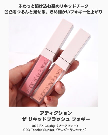 【試してみた】アディクション ザ リキッドブラッシュ フォギー Addictionの人気色・イエベブルベ別の口コミ・レビュー Lips