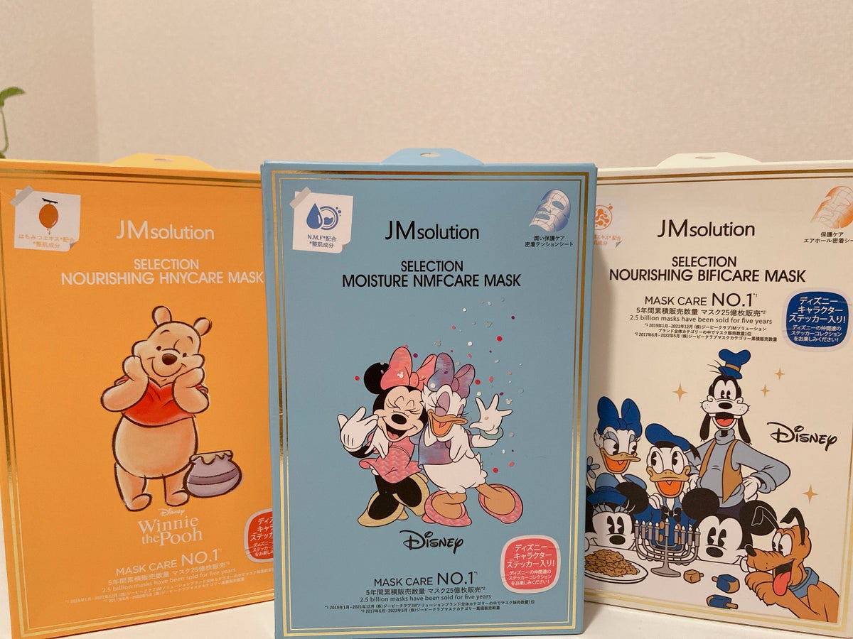 Jmsolution Japan Edition のシートマスク・パック セレクション モイスチャー Nmfケア マスク他、3商品を使った